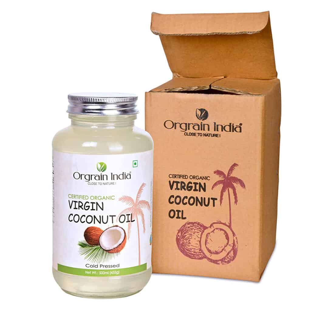 Organic Raw Cold Pressed Extra Virgin Coconut Oil - Orgrain India